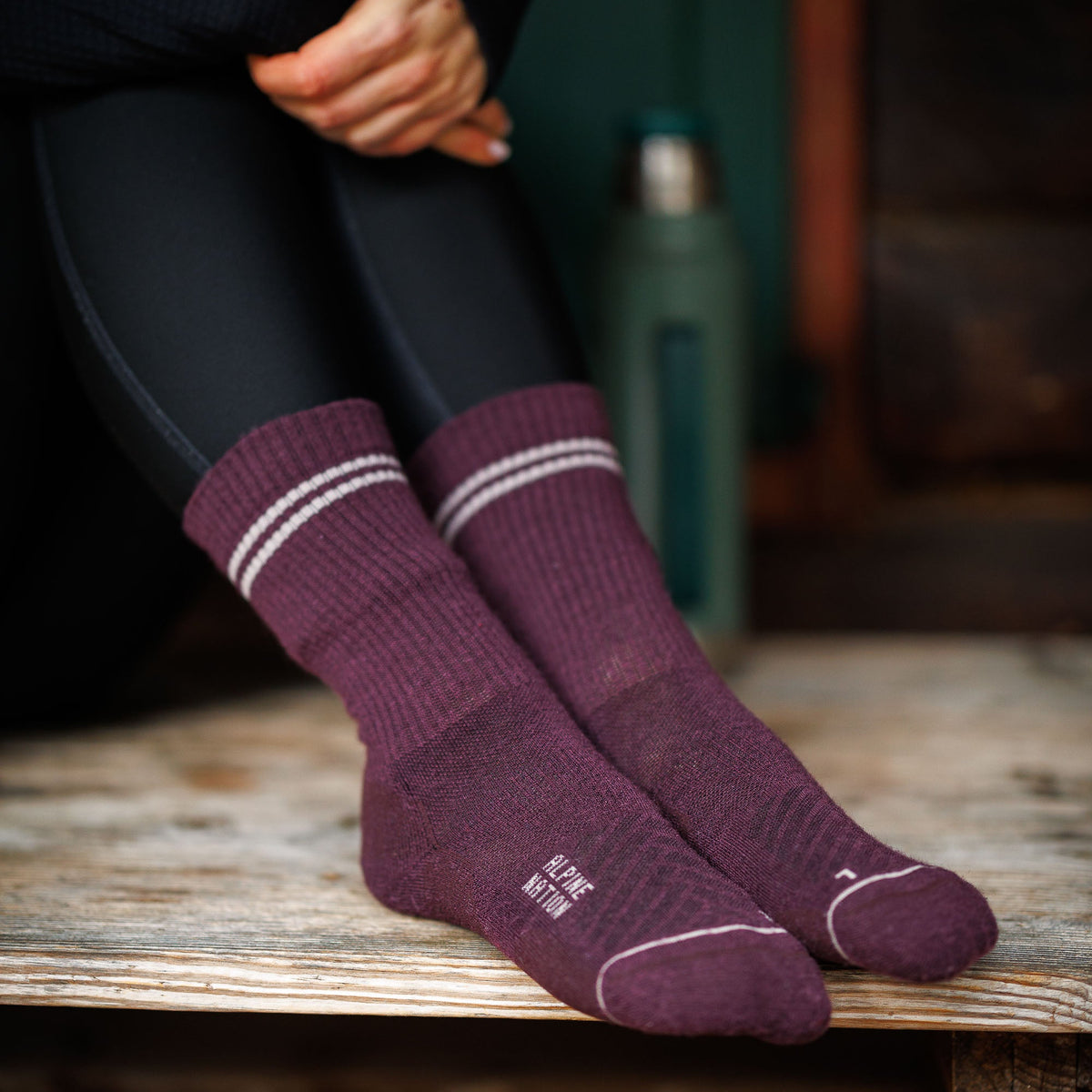 Abisko Merino Socks - Ruby – Alpine Nation Outdoor Clothing