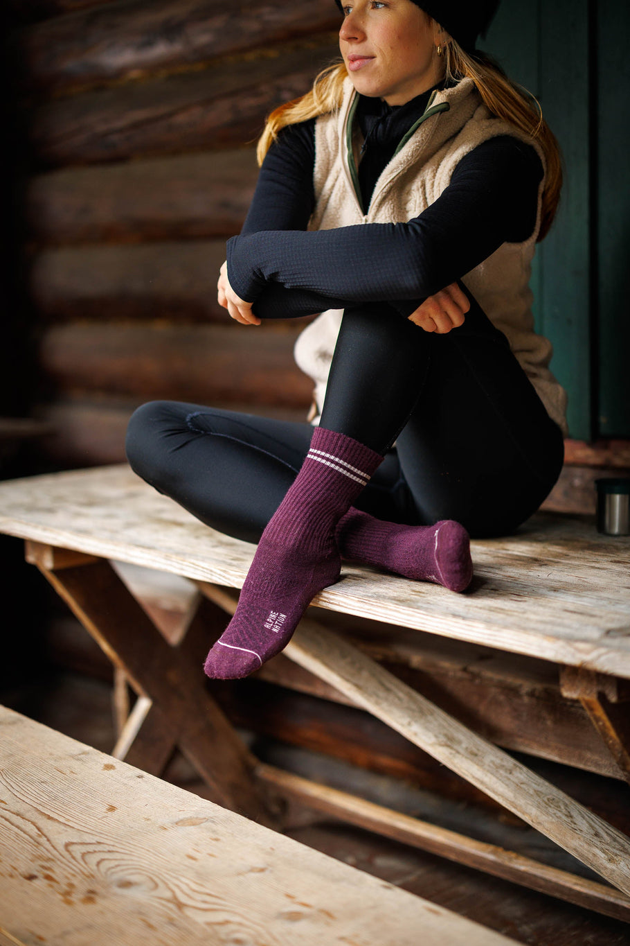 Abisko Merino Socks - Ruby – Alpine Nation Outdoor Clothing