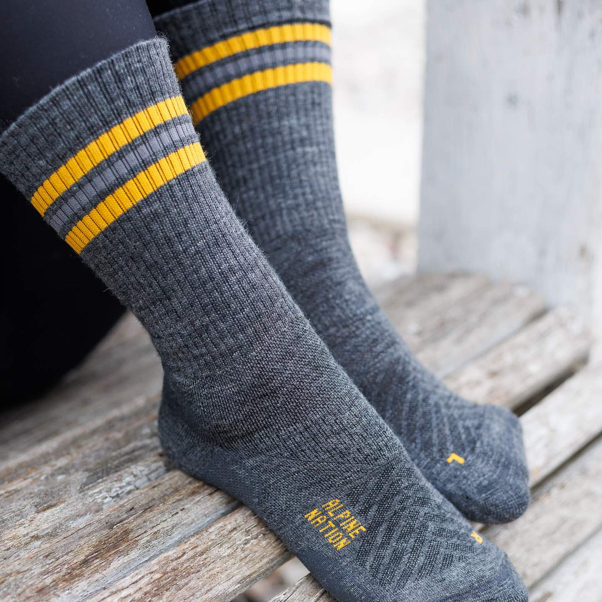 Abisko Merino Socks - Larch Yellow – Alpine Nation Outdoor Clothing